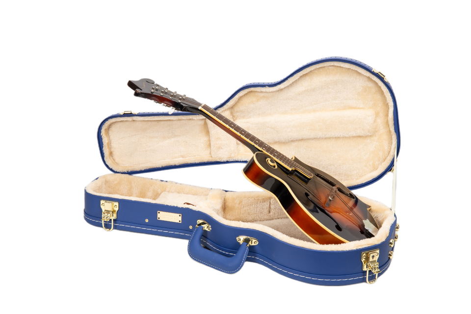 Crossrock Wooden F-Style Mandolin Case | Vibrant Blue Faux Leather | eBay