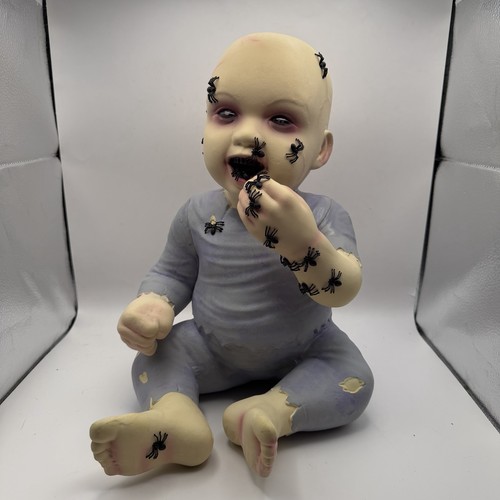 Spirit Halloween Biter Billie Zombie Baby Spiders Haunted House Prop GC ...