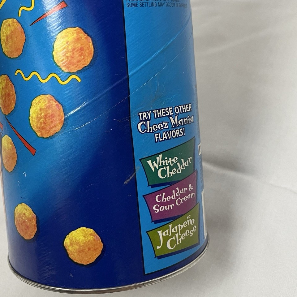 Vtg 10oz Empty Planters Cheez Mania Cheeze Ball Can Container NO LID ...