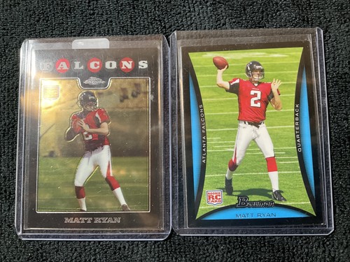 2008 Topps Chrome Football Matt Ryan (RC)AND BOWMAN RC | eBay UK
