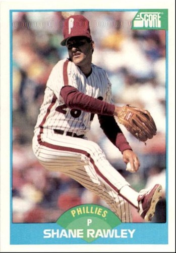 1989 Score Baseball Card Shane Rawley A Philadelphia Phillies #170 | eBay