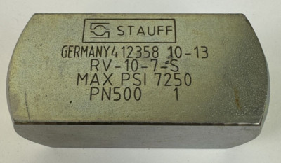 STAUFF RV-10-7-S RV CHECK VALVE 7250PSI | eBay