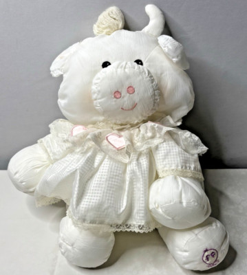 Vintage 80s Fisher Price PUFFALUMPS WHITE COW Nylon 15" Plush Toy | eBay