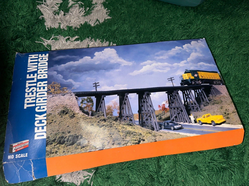 Walthers Cornerstone HO Trestle with Deck Girder Bridge Kit 933-3147 | eBay