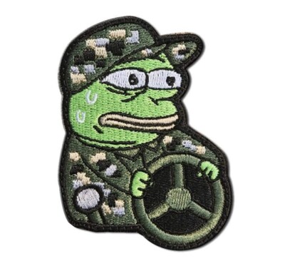 Iron Romeo Army Motor Transport Operator Pepe The Frog Patch Green New ...