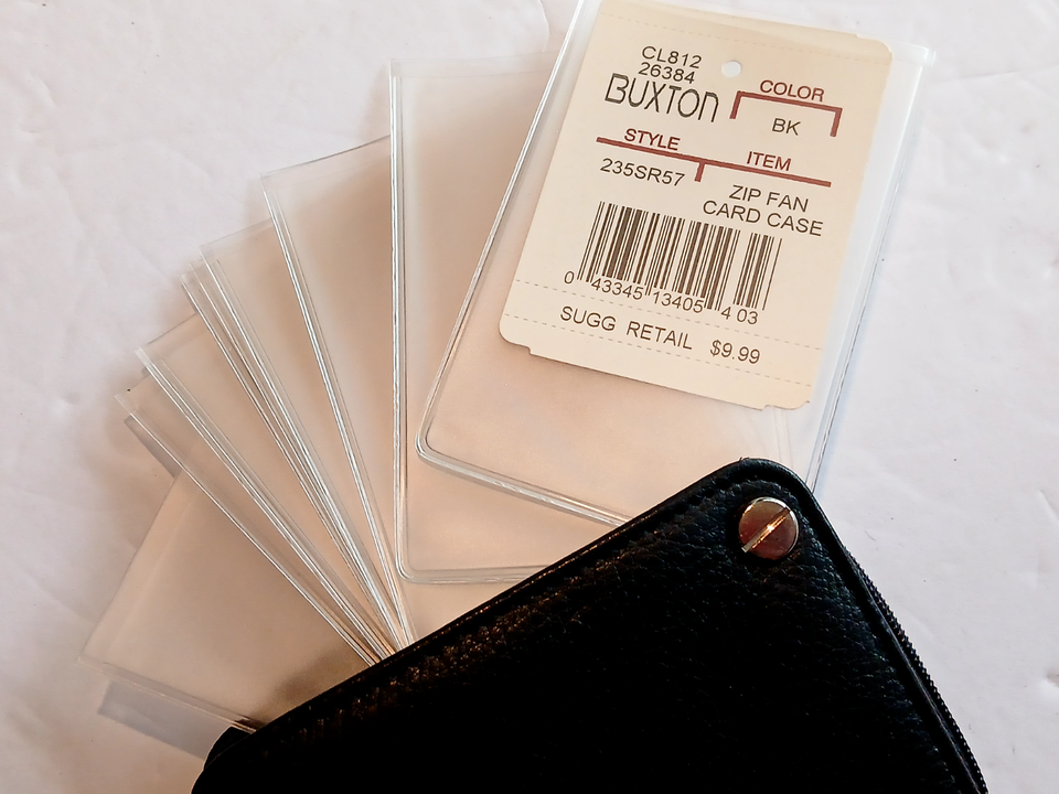 Buxton Expandable Card Case Wallet Genuine Leather Unisex Dual ...