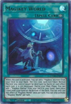 Yugioh - Magikey World - 1st Edition Ultra Rare NM - Free Holographic ...