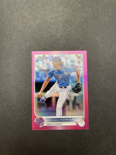 2022 Topps Chrome Jackson Kowar #188 Pink Rookie RC Card Refractor ...