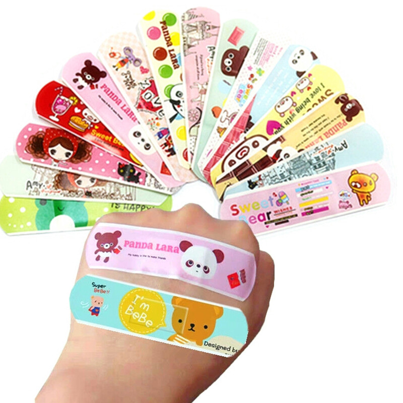 100Pcs/box Cartoon Band-Aid Stop Bleeding Bandage Patch Waterproof ...