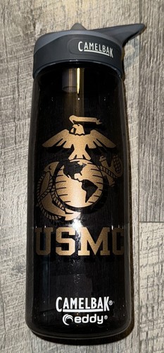 USMC Marines CamelBak Eddy Water Bottle, BPA Free 25 oz, 750ML Smoke ...