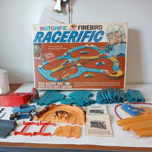 Vtg 1968 IDEAL Motorific Racerific FIREBIRD Racing Set Original Box ...