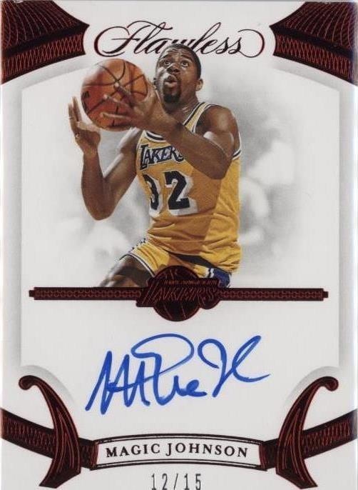 2019-20 Panini Flawless - Flawless Autographs Magic Johnson #FA-MJN ...