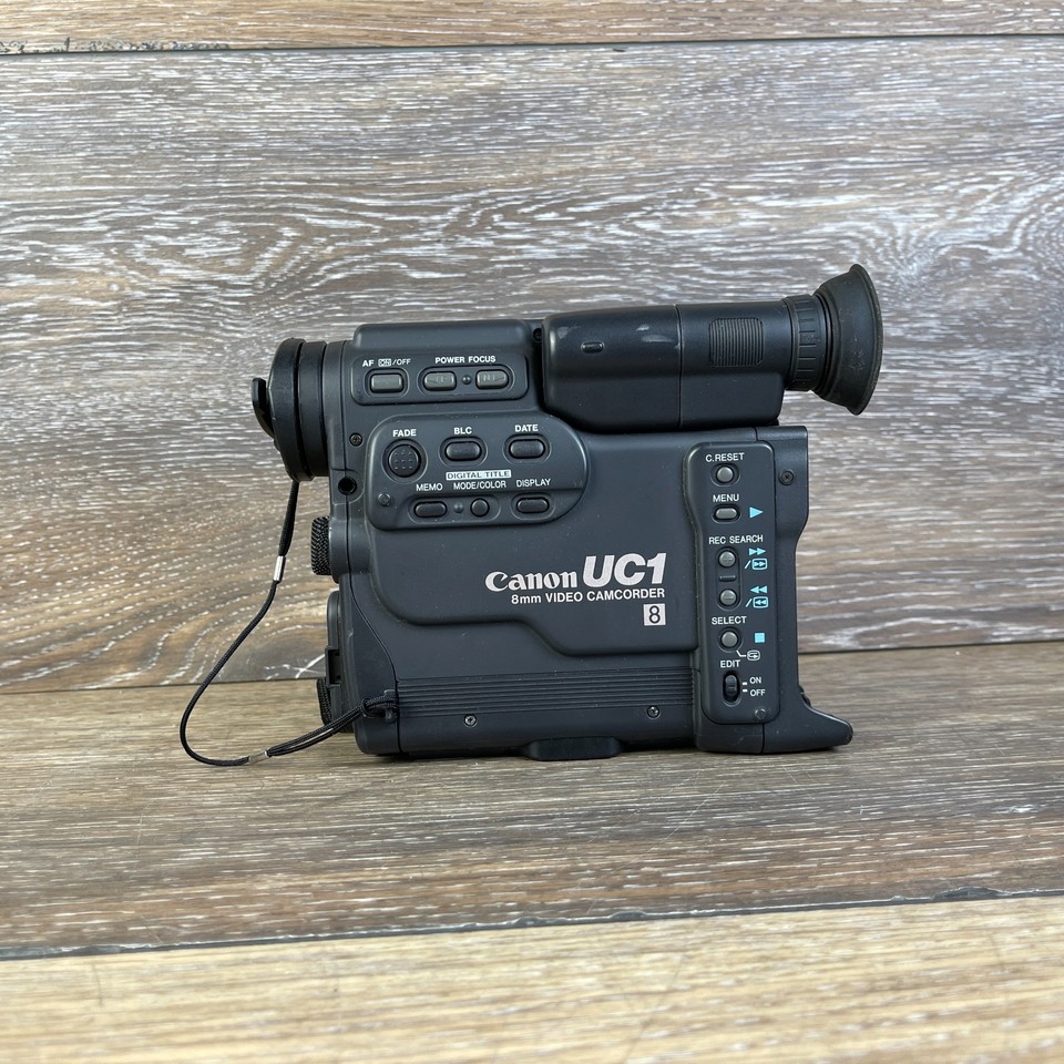 Canon UC1 Black Super-Macro AF Internal Focus 8mm Video Camcorder For ...
