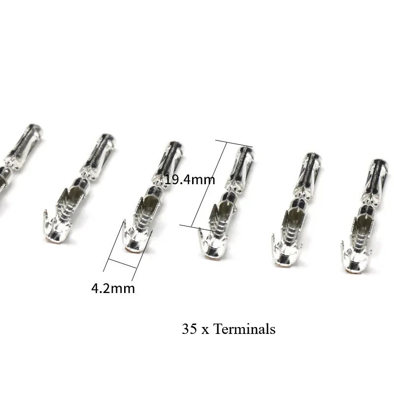 35 Way 776164-1 Sealed Connector with Terminals Black Colour Key Slot 6 ...