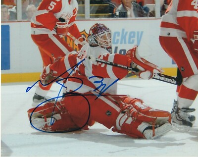 Detroit Red Wings Manny Legace Signed Autographed 8x10 Photo COA #4 | eBay