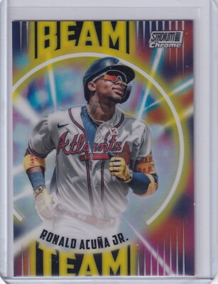 2022 Topps Stadium Club Chrome Beam Team #I-18 Ronald Acuna Jr BRAVES ...