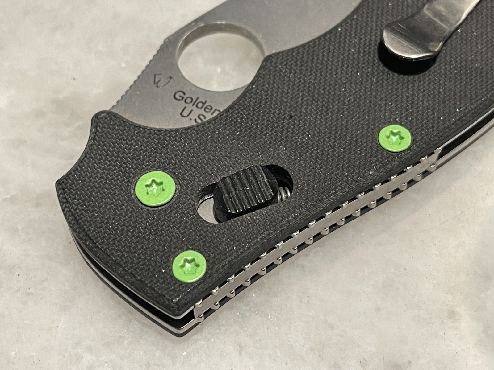 Zombie Green Stainless Screw for Spyderco Manix 2 G10 Manix XL Knife ...