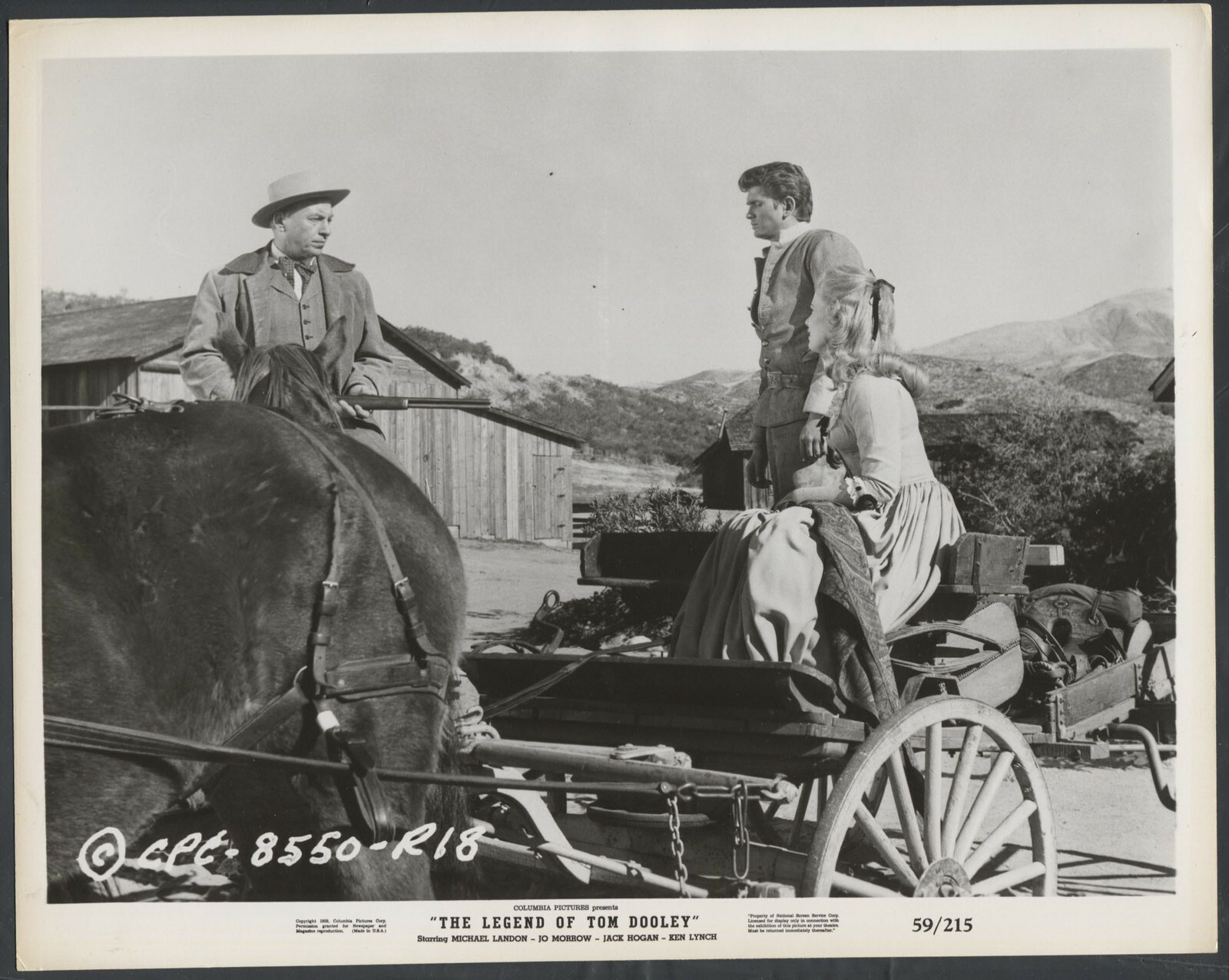 The Legend Of Tom Dooley ’59 KEN LYNCH MICHAEL LANDON JO MORROW WESTERN ...