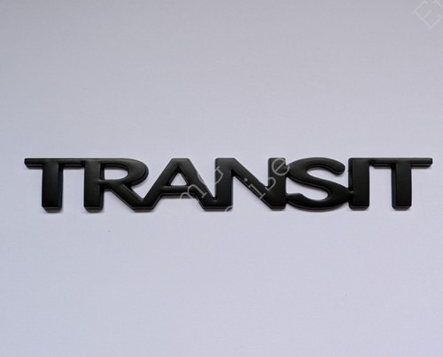 Matte Black Metal Rear Tailgate Door Letter Badge for Ford TRANSIT Van ...
