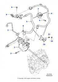 JAGUAR E PACE F PACE XF XE 2.0D - HIGH PRESSURE FUEL INJECTOR PIPE ...