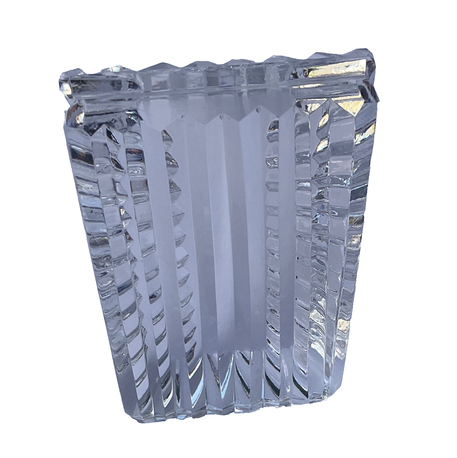 WATERFORD Rectangular Glass Paperweight Engravable 4" L | eBay