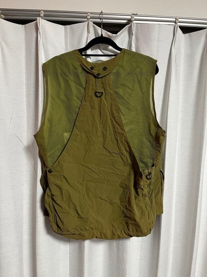 norbit Olive Mesh Nylon Vest Size L Button Pocket | eBay