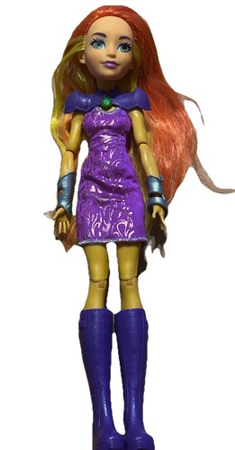 DC Super Hero Girls Starfire Doll DVG20 Purple Dress Boots Mattel 2015 ...