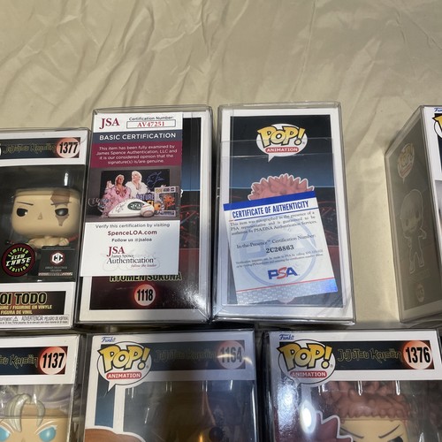 Jujutsu Kaisen Chase Signed PSA JSA Exclusive Glow Funko Pop Sukuna ...