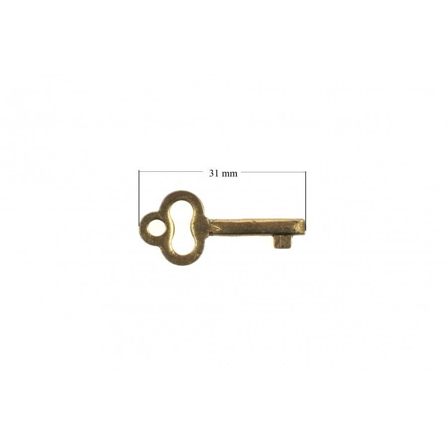 Small Gold Lock + Key Case Box Trinket Chest Box Drawer Spare Antique ...