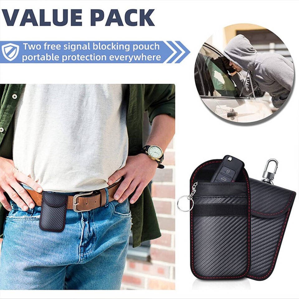 Faraday Box Keyless Car Key Signal Blocker Anti Thief Safe RFID ...