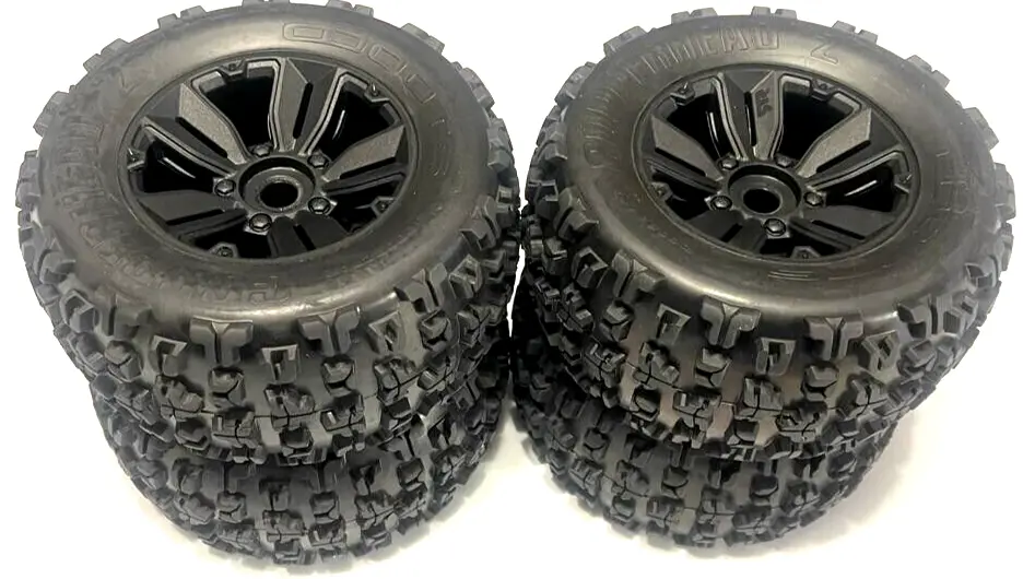 Arrma KRATON 6s V6 BLX - TIRES & Wheels (tyres rims DBoots Copperhead ...