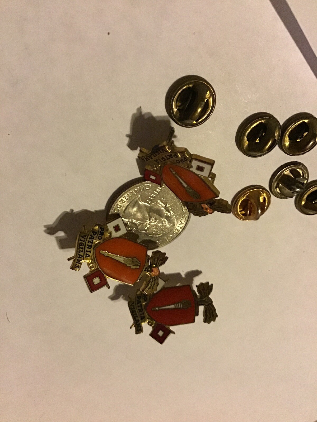 Enameled Pro Patria Vigilans US Army School Signal Corp DUI Unit Crest ...