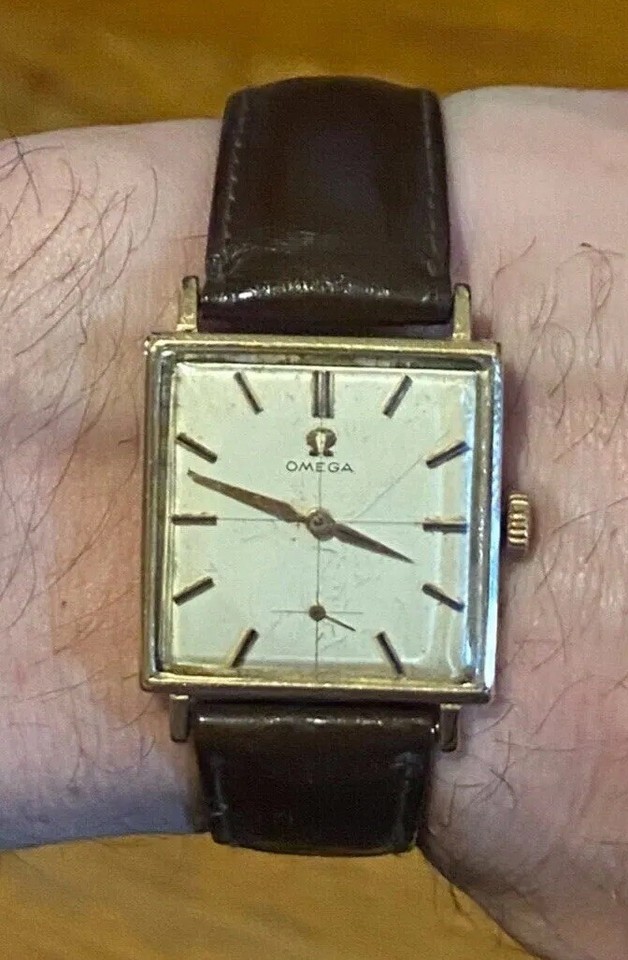 OMEGA 18k Solid GOLD, Caliber 302, Manual Wind, Swiss Made, 1958 tank ...