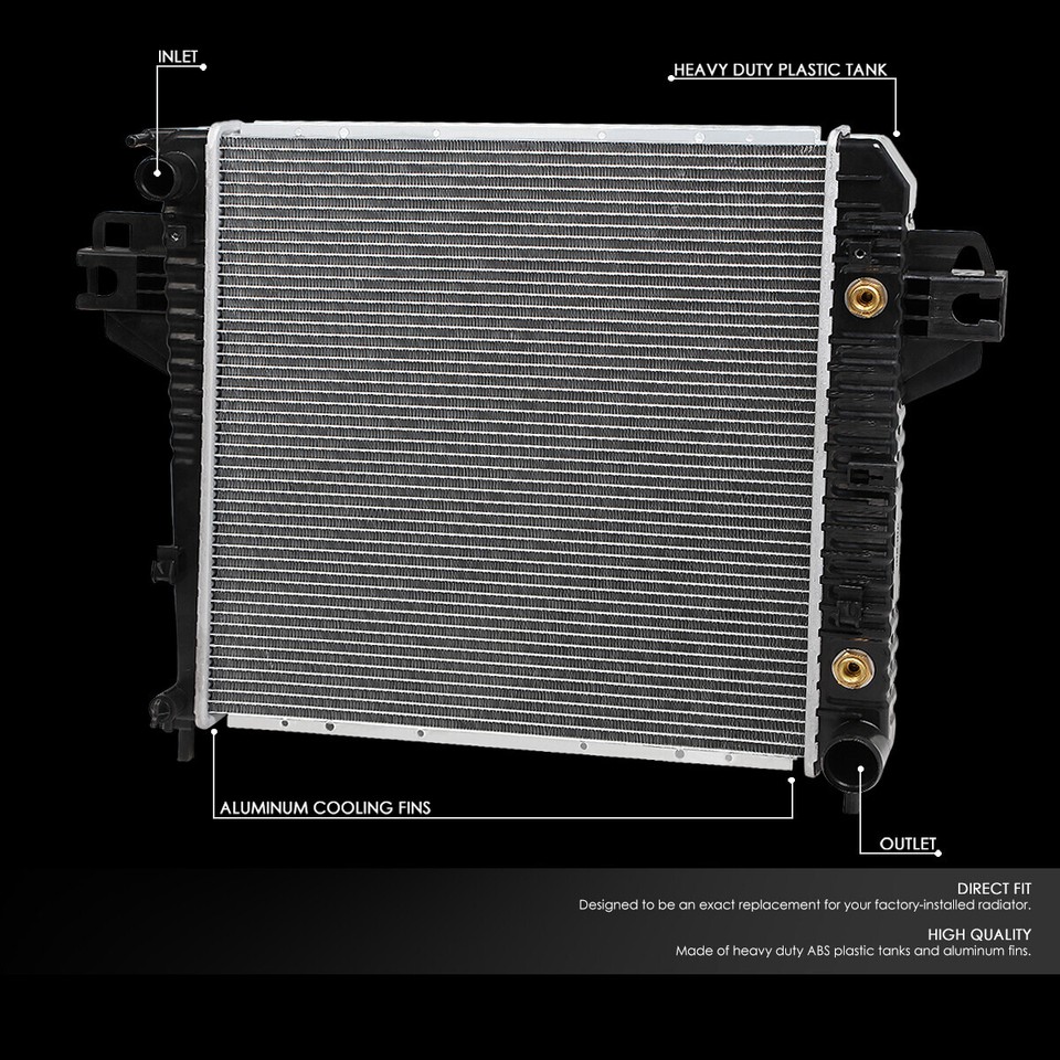 For 2002-2006 Jeep Liberty 3.7L V6 Radiator Factory Style Aluminum Core ...