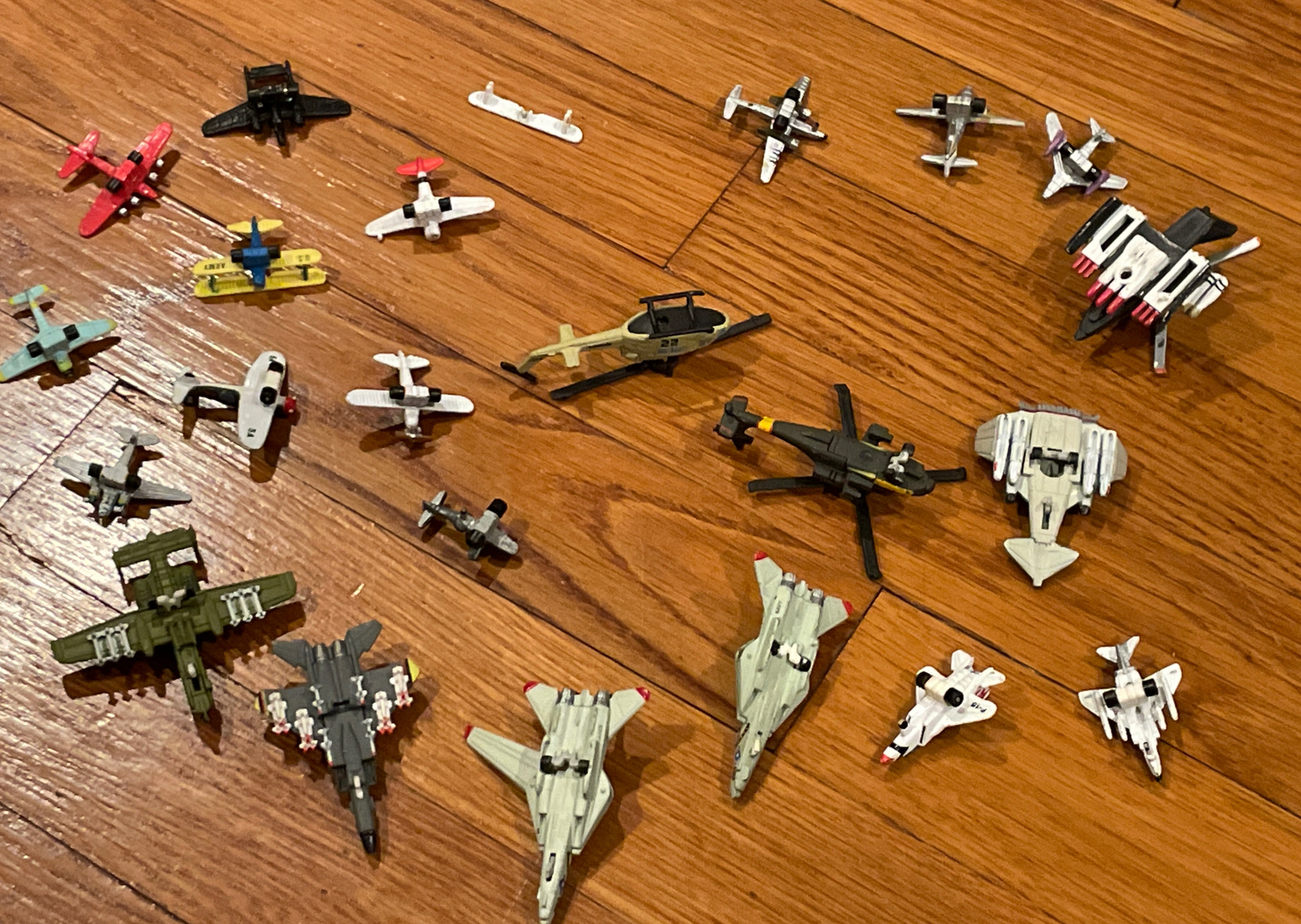 22 Micro Machines Planes Galoob- Military USAF Army Navy Jet Helicopter ...
