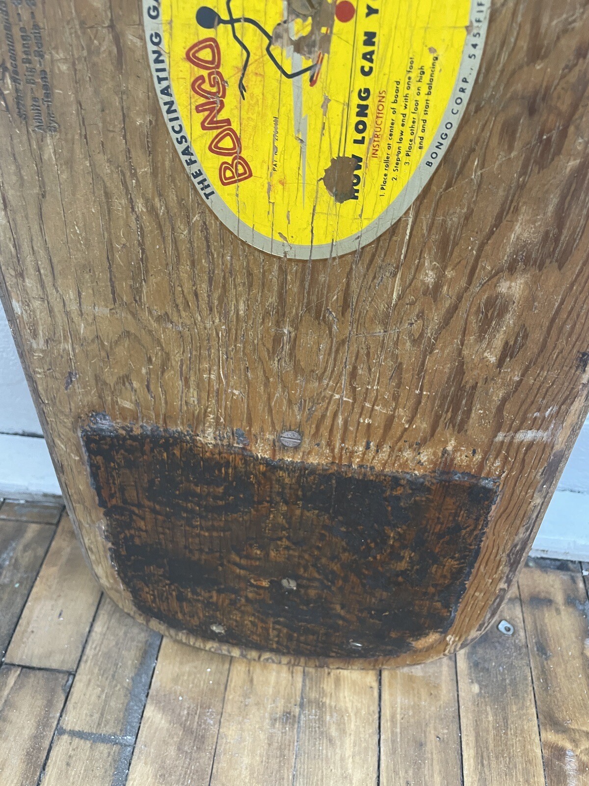 Original Bongo Board (only) 34” Wooden Balance Exercise Core Trainer ...