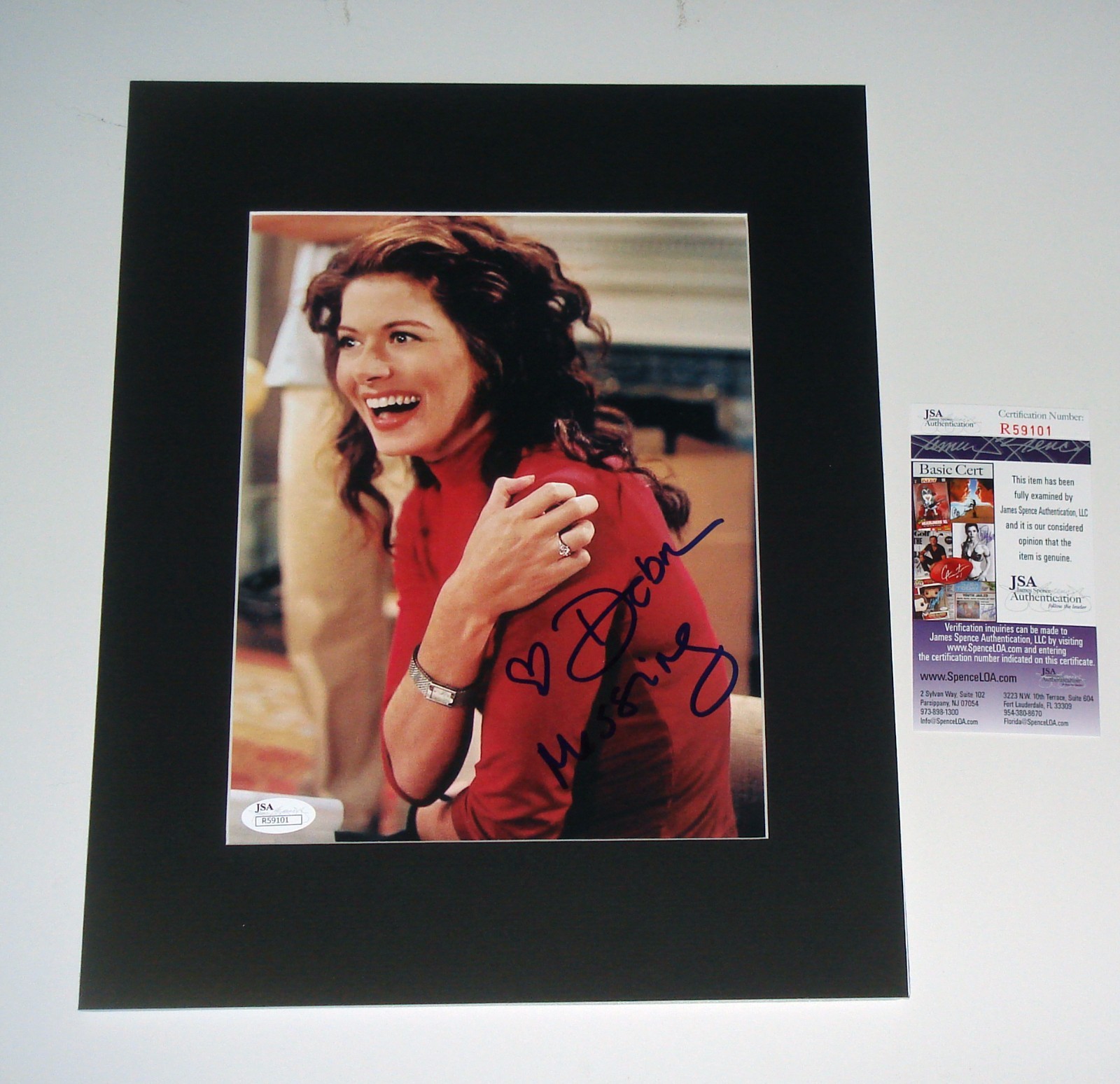 Will & Grace Star Actress Debra Messing Signed Magazine Photo Matted ...