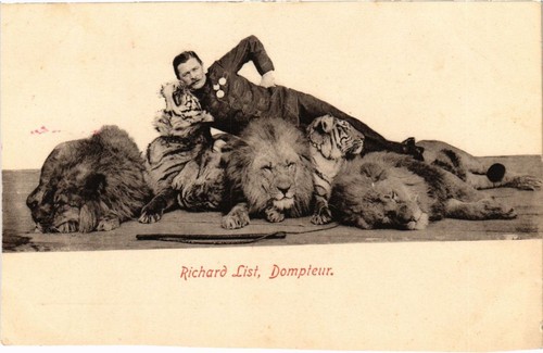 PC DOMPTEUR RICHARD LIST CIRCUS LION DRESSEUR (a31108) | eBay