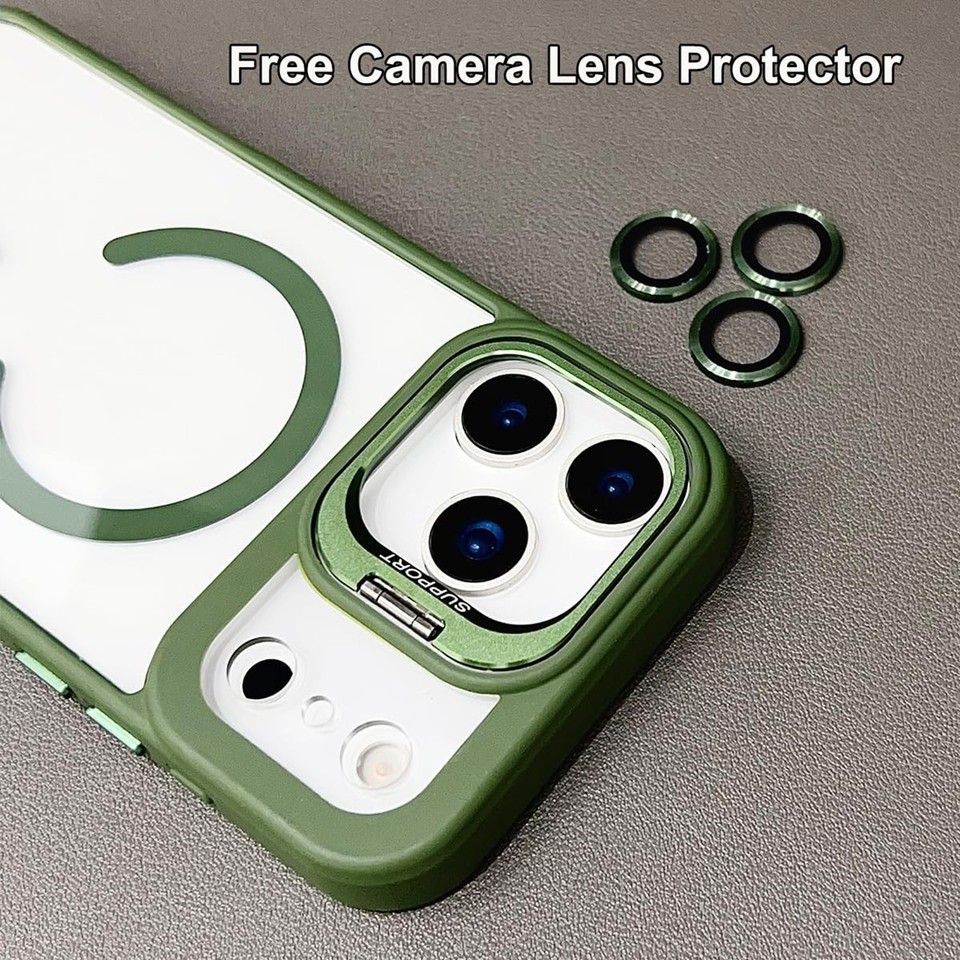 For iPhone 17 Pro Max Air 16 15 14 13 Shockproof Mag Safe Case Camera ...