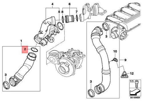 Genuine BMW M X1 X3 X5 Z4 Roadster E53 E60 E61 E81 Intercooler Seal ...