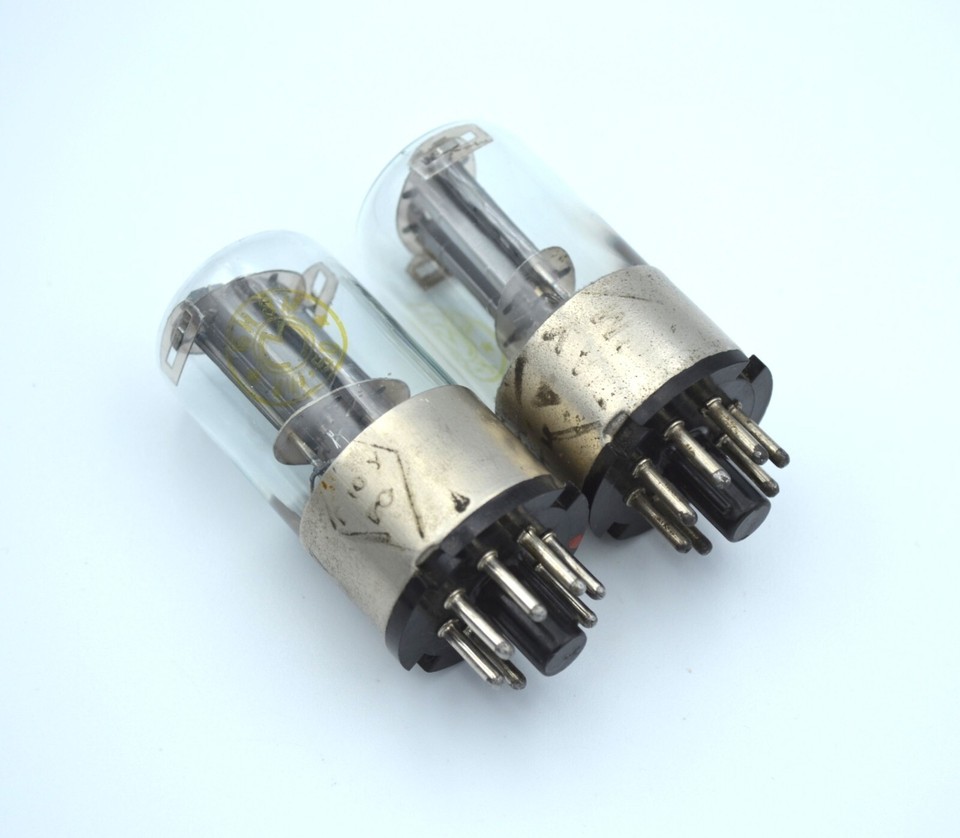 NEW 2pcs 6N8M MELZ Metal Base MATCHED PAIR Tube NOS 6SN7 ECC32 6SN7G ...