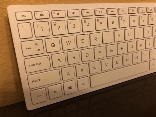 HP TPC-C002K 928924-001 Wireless Keyboard - No USB Receiver- White ...