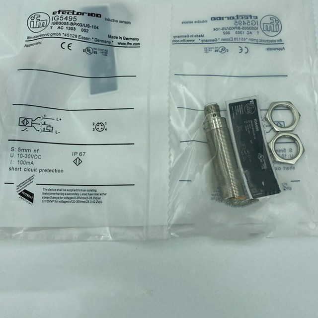 IFM Inductive Sensor IG5495 IGB3005-BPKG/US-100-DPS Inductive Sensors ...