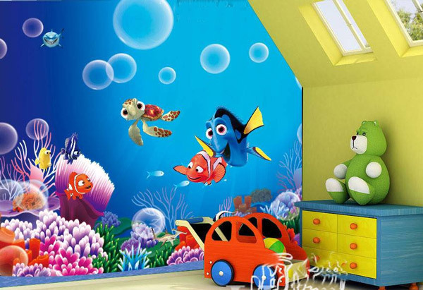 Underwater Cartoon Nemo Sea Full Wall Mural Photo Wallpaper Print Home ...