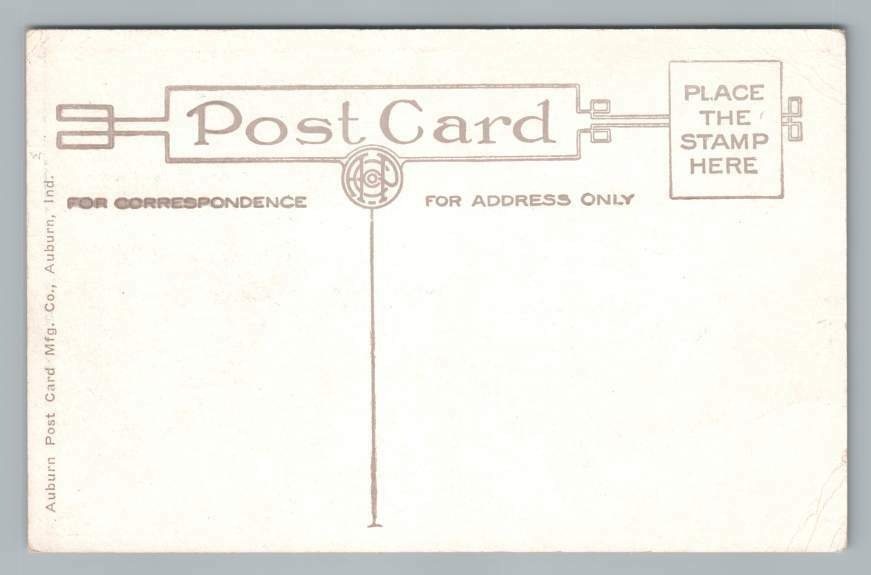 Main Square ANGOLA Indiana~Steuben County IN Antique Auburn Postcard ...