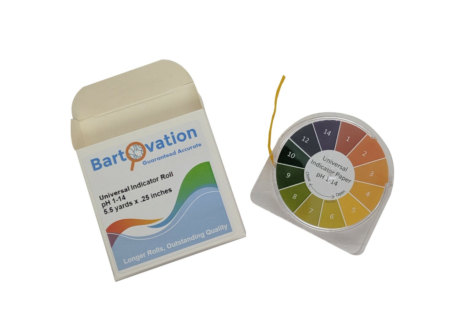 Universal 1-14 pH Test Paper Roll, Wide Range [5m x 7mm Thick Roll w ...