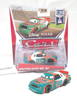 Disney Pixar CARS Movie Die Cast Metal Piston Cup SPUTTER STOP # 92 nip ...
