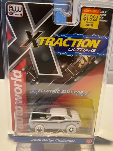 AW Auto World Slot Car Chase White 2008 Dodge Challenger XTraction ...