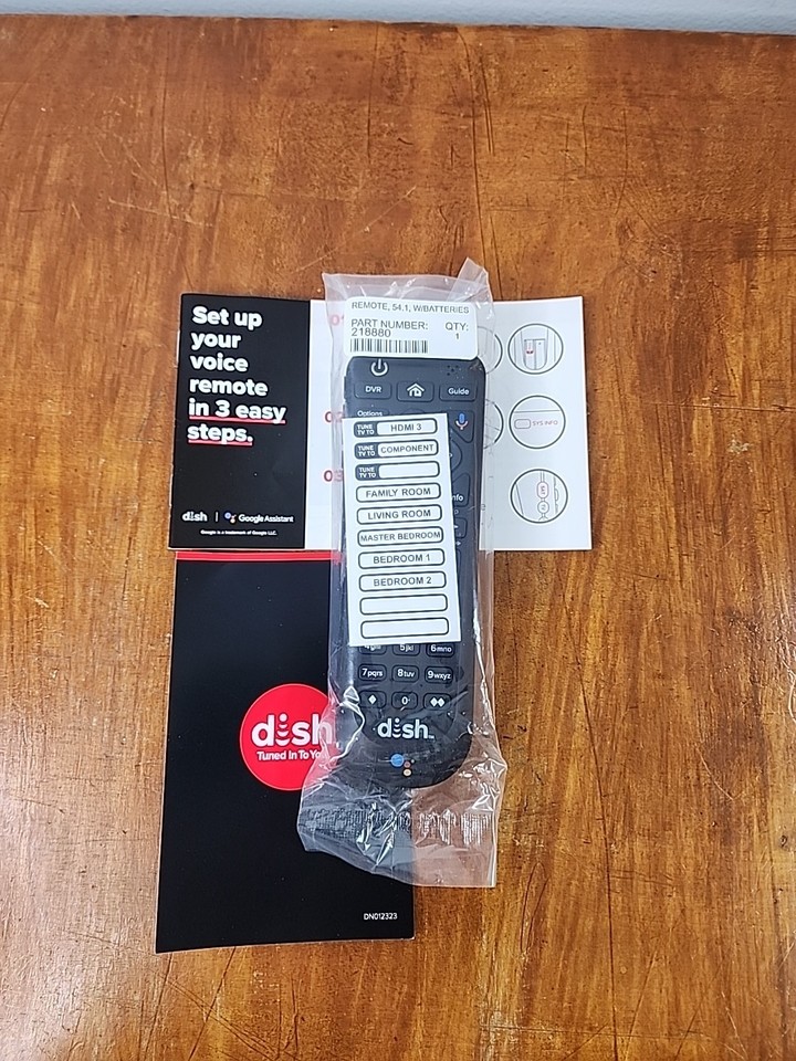 Dish Network 54.0 Voice Remote Control for Hopper & Joey with Google ...