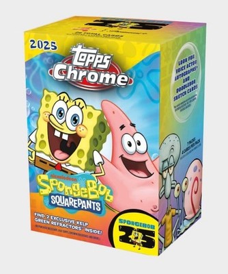 2025 Topps Chrome SpongeBob SquarePants Trading Card Blaster Box | eBay